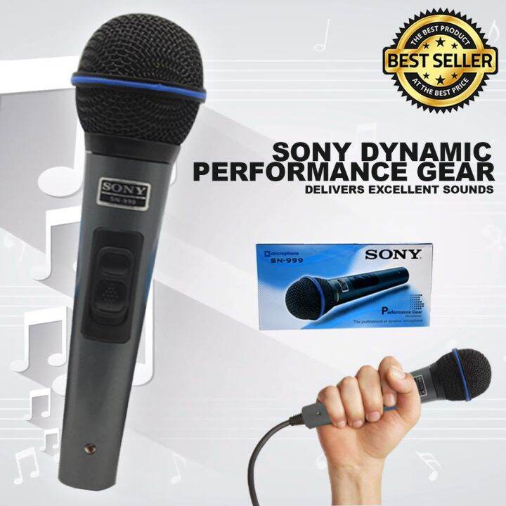SONY PROFESSIONAL Dynamic Microphone Heavy Duty Wired Microphone SN-999 ...
