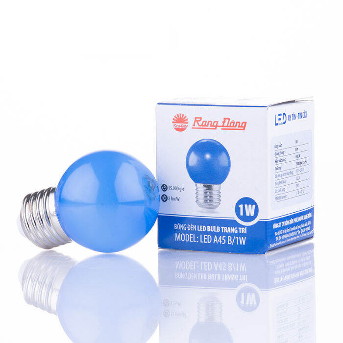 Bóng đèn led bulb tròn trái chanh 1W A45 màu xanh dương Rạng Đông | Lazada.vn