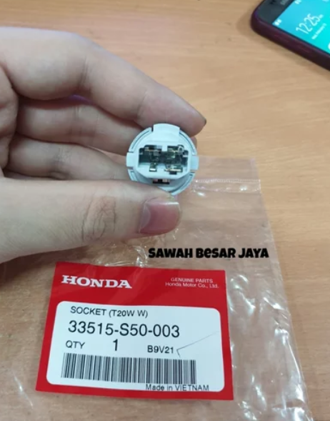 Socket Soket Fitting T20 Bohlam Lampu Rem Belakang Stop Lamp Honda ...