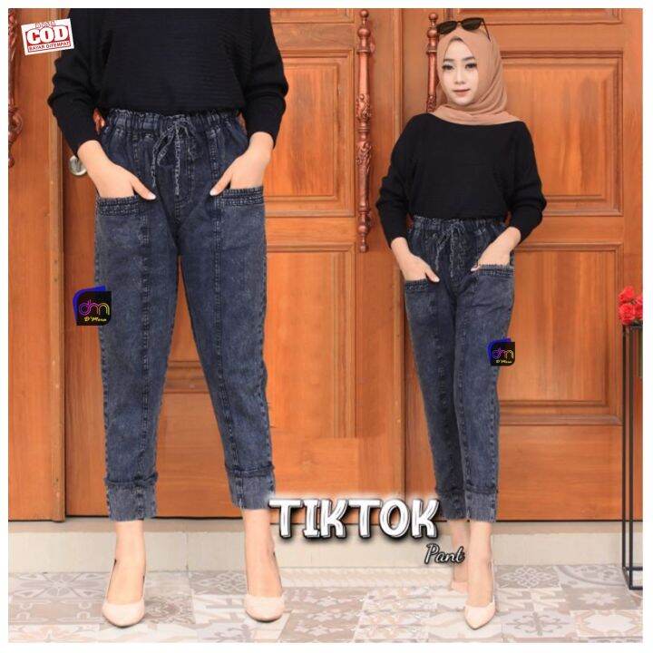 Tiktok Baggy Jeans Pants Morashop | Lazada Indonesia