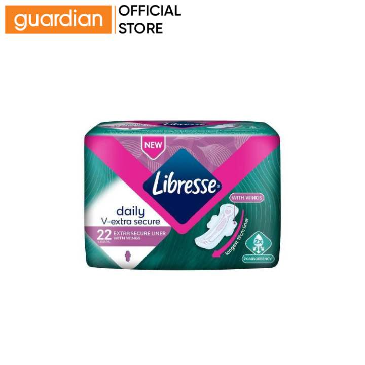 Libresse Daily V-Extra Secure Liners with Wings 19cm 22s | Lazada