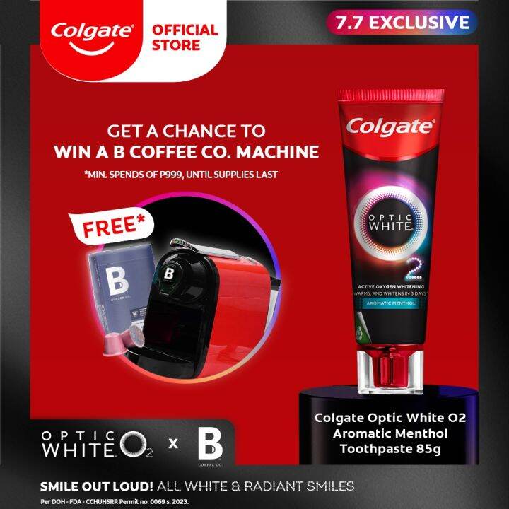 Colgate Optic White O2 Aromatic Menthol Whitening Toothpaste 85g ...