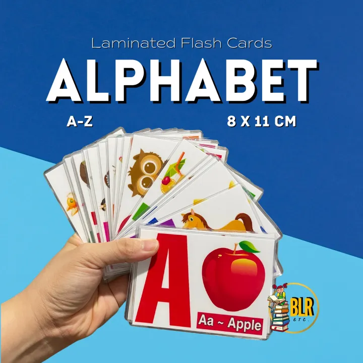 Alphabet A to Z Flash Card Laminated Size 8x11cm | Lazada PH