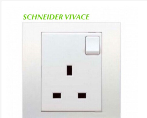 Schneider Vivace 13a Switch Socket Outlet / Vivace Switch Socket | Lazada