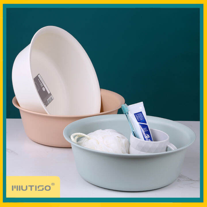 Miutiso Happy Go Round Wash Basin Plastic Multipurpose Portable Dish ...