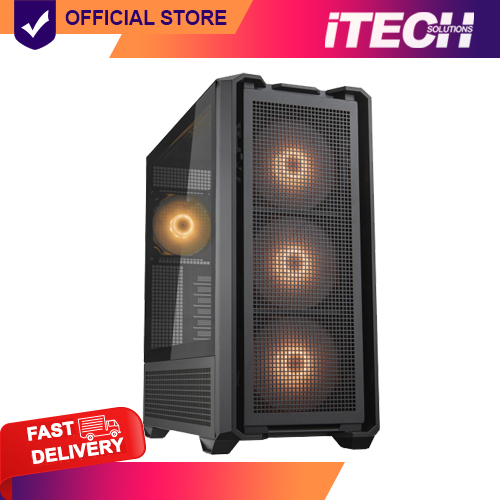 COUGAR MX600 RGB MESH FULL-TOWER GAMING CASE W/ TG SIDE/4*ARGB FAN/BLACK (E-ATX) | Lazada PH