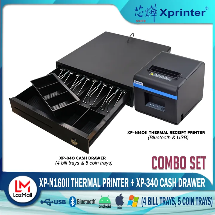 XPRINTER NEW COMBO SET 1x XP-N160II PRINTER + XP- 340 CASH DRAWER | Lazada PH