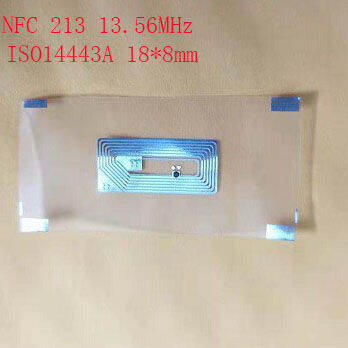 RFID Original NFC แท็กอิเล็กทรอนิกส์ NFC 213ชิป13.56MHz 18*8มม. ISO14443A IC RF Passive DRY ...