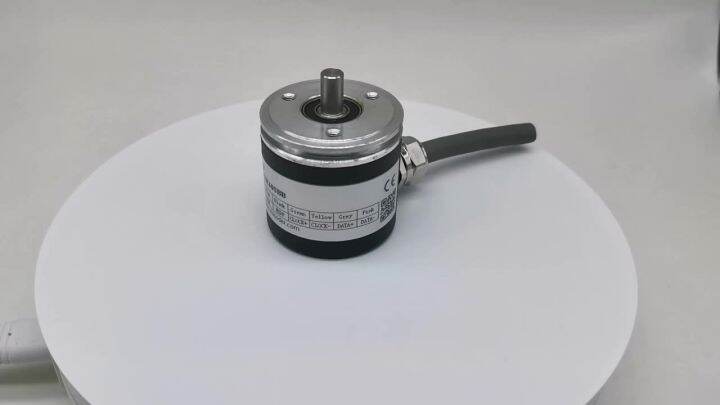 EAS38 Small SSI Output 4096 16384 Resolution Binary Code 6mm Shaft Absolute Rotary Encoder ...