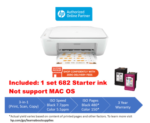 Original HP deskjet ink advantage 2336 all in one printer | Lazada