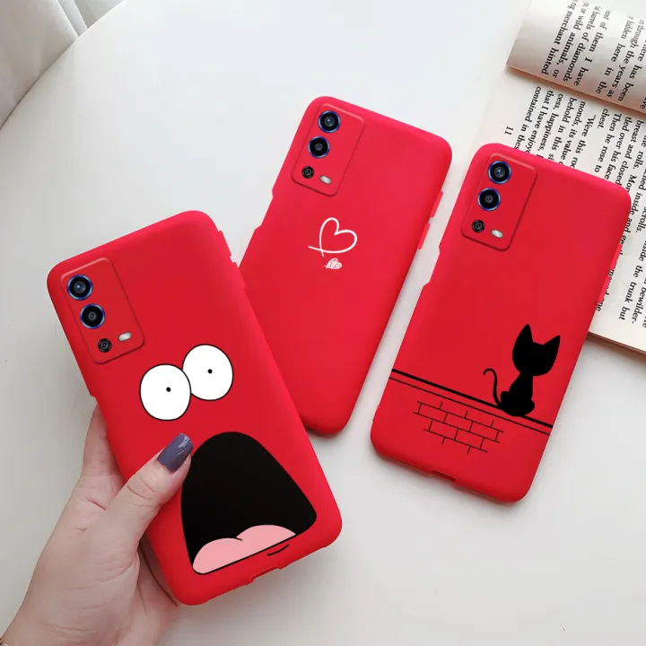 Oppo A55 4G CPH2325 Cute Fashion Cartoon Silicone Soft Slim Phone Cover ...