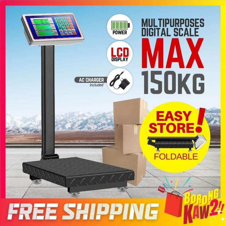 BKK 150kg/300kg Weight Scale Penimbang Berat Penimbang Digital Scale ...