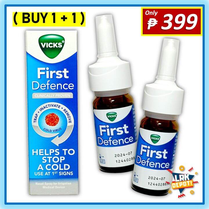 (BUY 1 TAKE 1) VICKS First Defence Nasal Spray 15 mL Set of 2 (for Cold ...