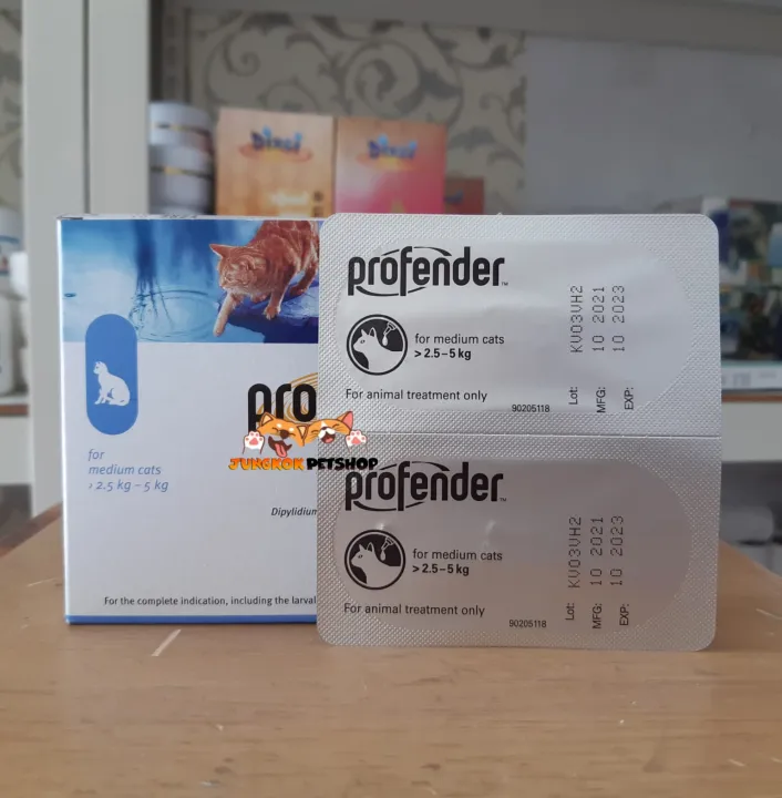 Profender Spot On Obat Cacing Kucing Tetes 2.5-5KG Medium Cat 1 Tube ...