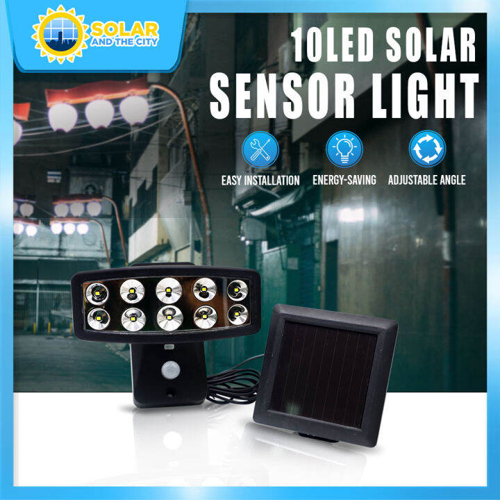 S&C 10Led Solar Sensor Light | Lazada PH