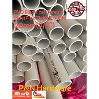 4.5 Feet 20mm, 32mm, PVC Electrical Conduit Pipe Sirim white SIRIM | Lazada