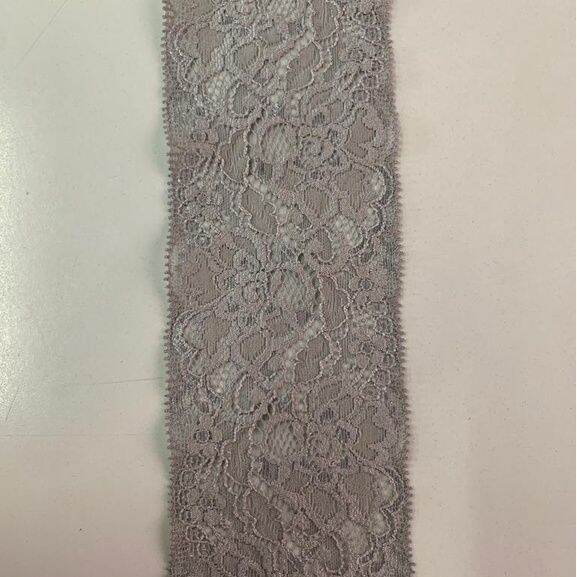 kain RENDA meteran renda motif floral Per 1 Meter Warna ABU / GREY ...