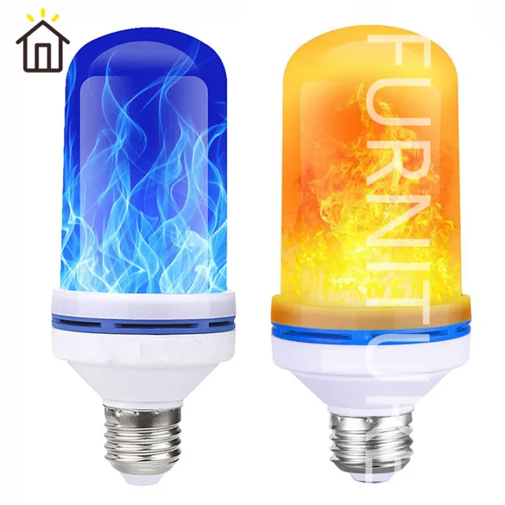 ⚡FT⚡LED flame light flame light festival flame pattern led bulb blue ...