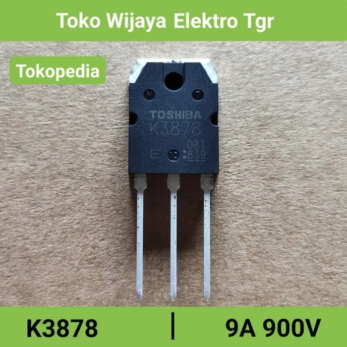 komponen K3878 mosfet (9A 900V) mesin las | Lazada Indonesia