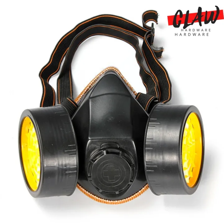 Dual Filter Industrial Chemical Gas Anti-Dust Dual Respirator Mask ...