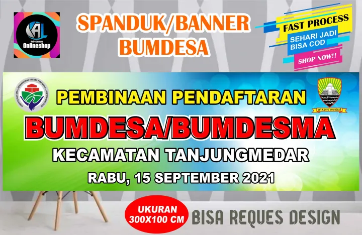 Spanduk, Banner Pendaftaran Bumdesa, Bumdesma | Lazada Indonesia