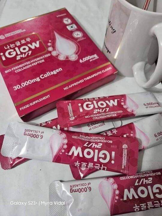 iGlow 24/7 Collagen Aim Global 5 Sachet | Lazada PH