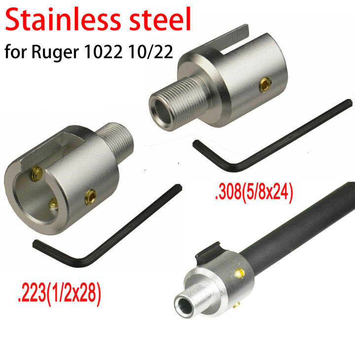 Stainless Steel Barrel End Thread Protector for Ruger 1022 1022 Muzzle ...