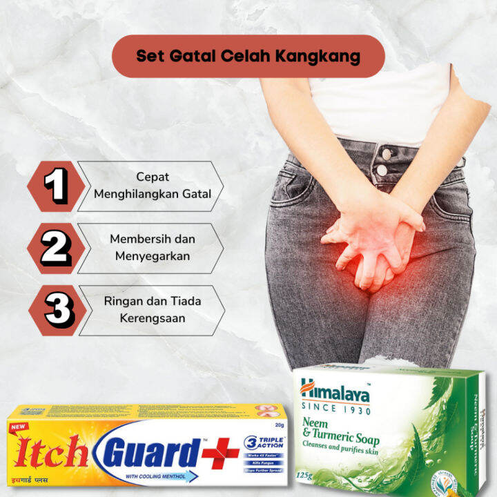 Set Gatal Celah Kangkang - South Moon Itch Cream dan Sabun Neem Himalaya | Lazada