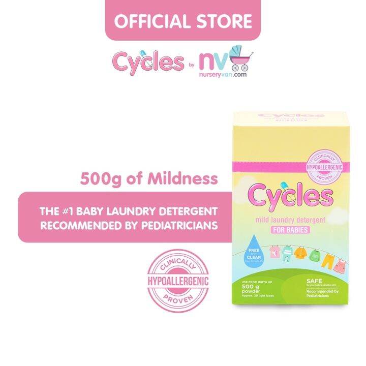 Cycles Baby Laundry Powder Detergent - Hypoallergenic for Baby’s ...