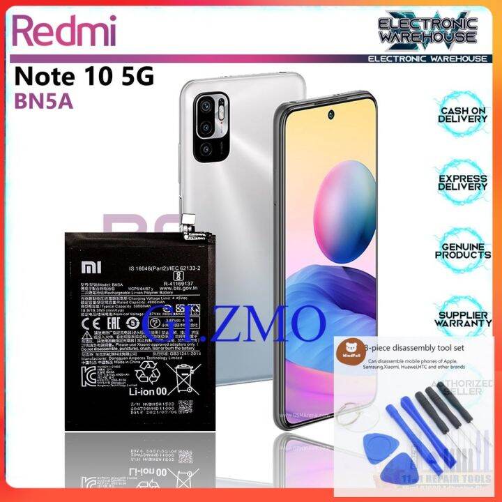 แบตเตอรี่ Redmi Note 10 5G BN5A Battery มีประกัน 6 เดือน แถมเครื่องมือ ...