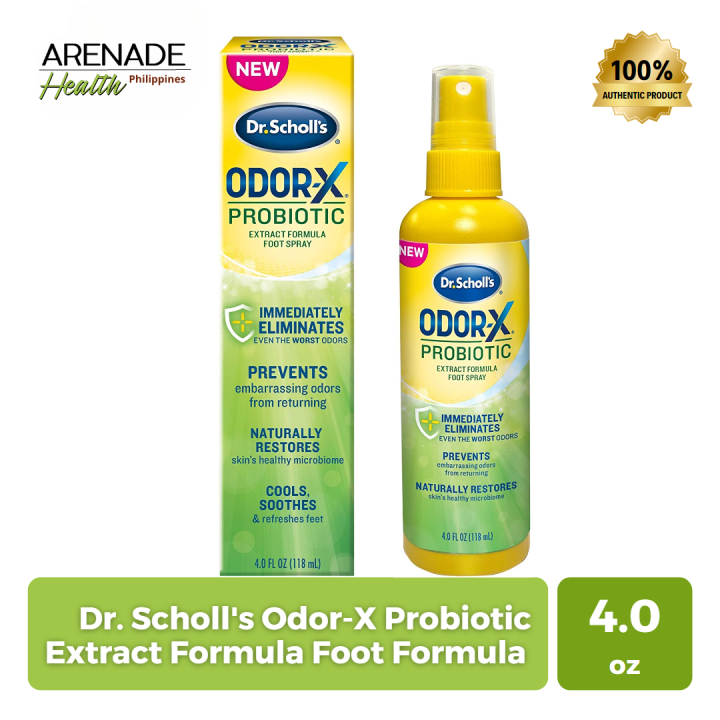 Dr. Scholl's Odor-X Extract Formula Foot Spray 4.0 fl oz / 118ml ...
