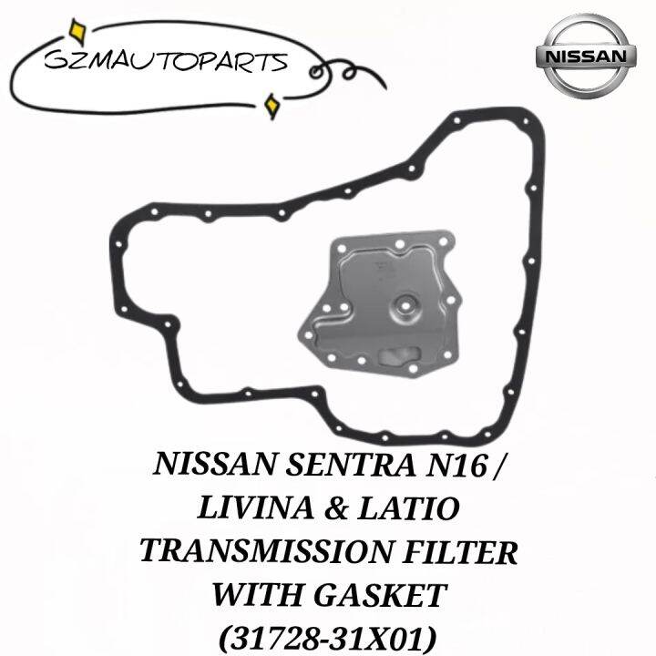 NISSAN SENTRA N16 / LIVINA & LATIO AUTO TRANSMISSION FILTER WITH GASKET ...