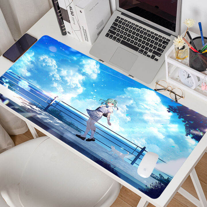 Hololive Mouse Pad Uruha Rushia Gaming Accessories Keyboard Computer ...