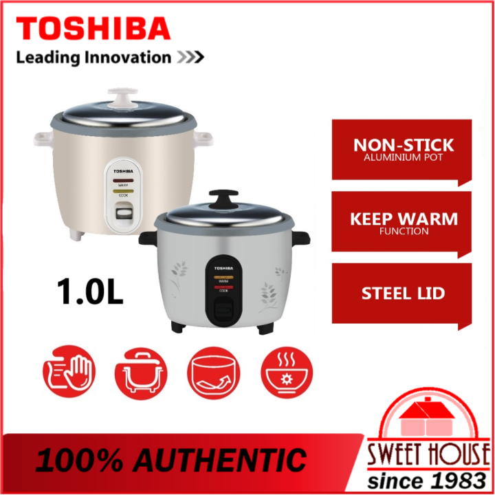 TOSHIBA 1L Conventional Rice Cooker RC-T10CEMY(GY) | RC-T10CEMY(GD ...