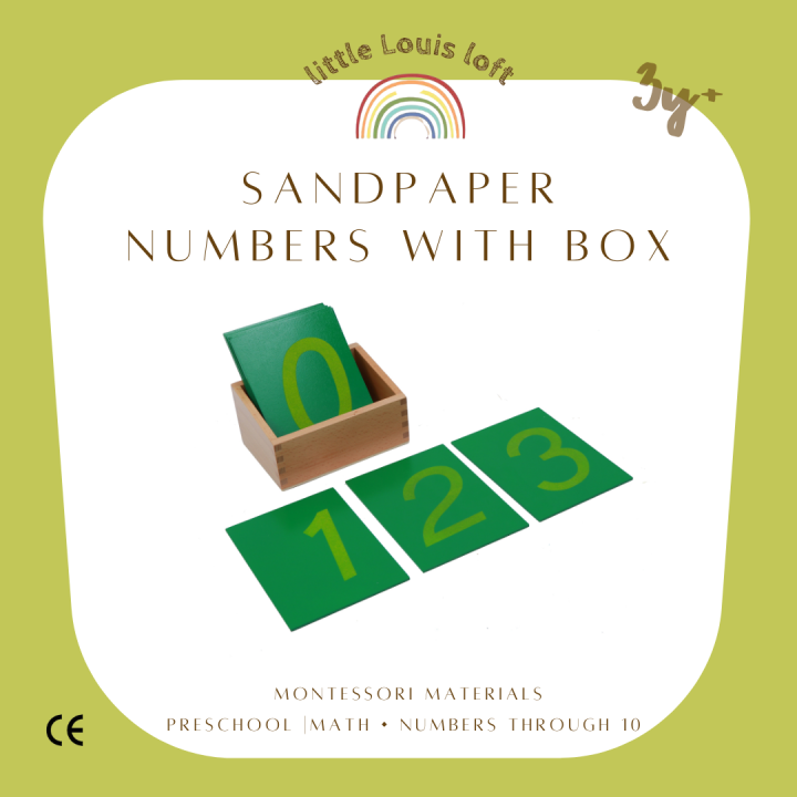 Littlelouisloft Montessori Preschool • Sandpaper Numbers with Box ...