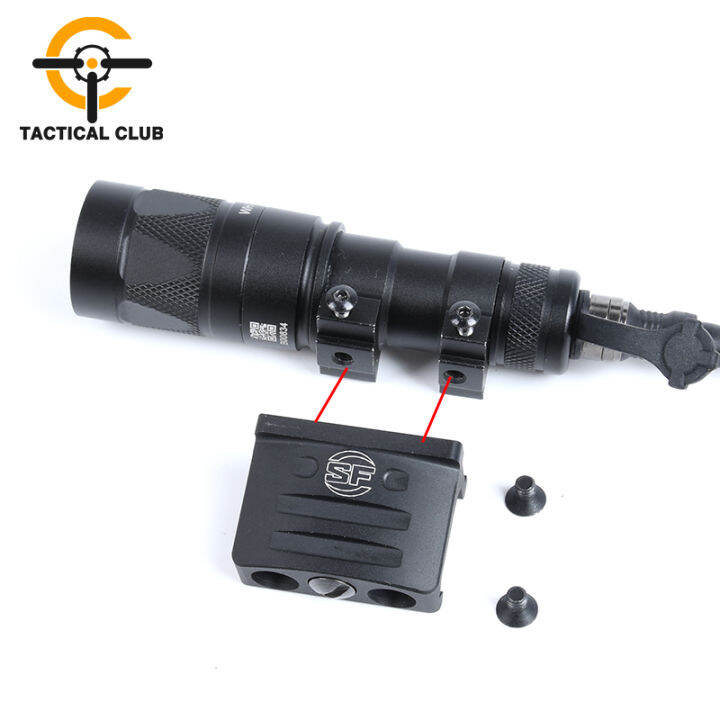 WADSN Tactical Flashlight 45 Degree OffSet Mount 20mm Rail For M300 ...