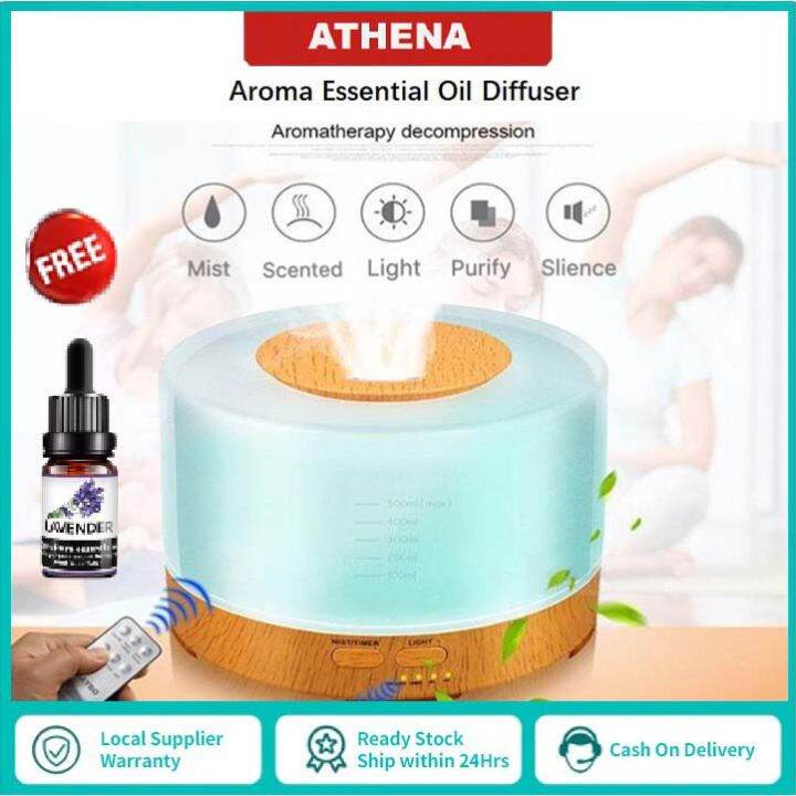 With RCBig Size Wooden Air Humidifier 7LED Essential Oil Diffuser ...