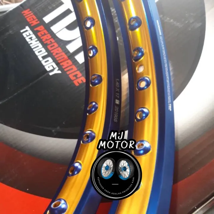 Velg TDR Twotone 17x140 Warna Blue Gold TINGGAL PILIH ADA YANG SATUAN ...