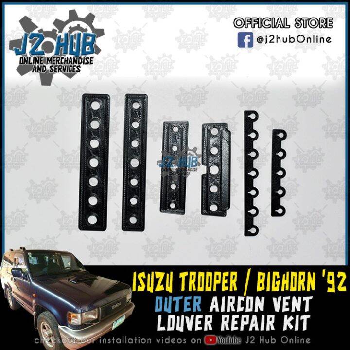 Isuzu Trooper Bighorn 1992 Outer Aircon Vent Louver Repair Kit☆ | Lazada PH