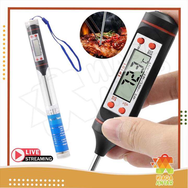 NA Thermometer Masak Digital / Termometer Air Panas Dapur Alat Pengukur ...