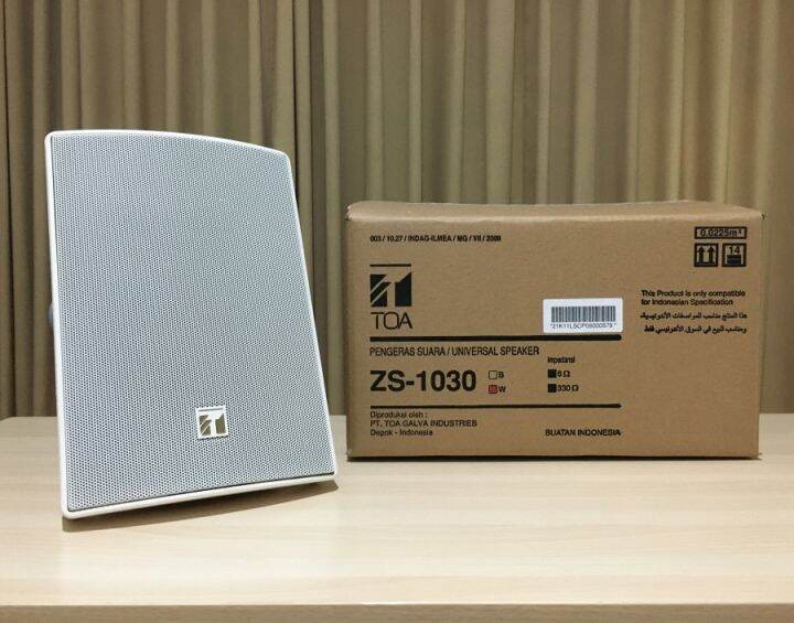 SPEAKER UNIVERSAL WALL INDOOR OUTDOOR 30 WATT TOA ZS-1030W | Lazada Indonesia