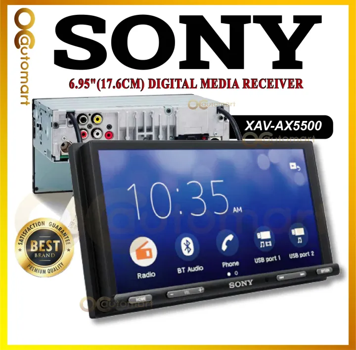 SONY XAV-AX5500 6.95"(17.6cm) Digital Media Receiver with WebLink™️ ...