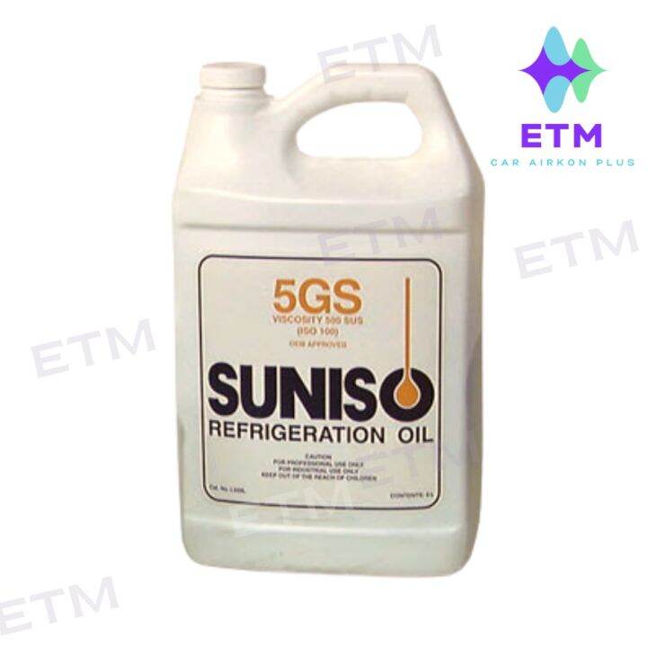 SUNISO Oil 3GS, 4GS, 5GS (1 US Gallon) Refrigeration / Compressor Oil ...