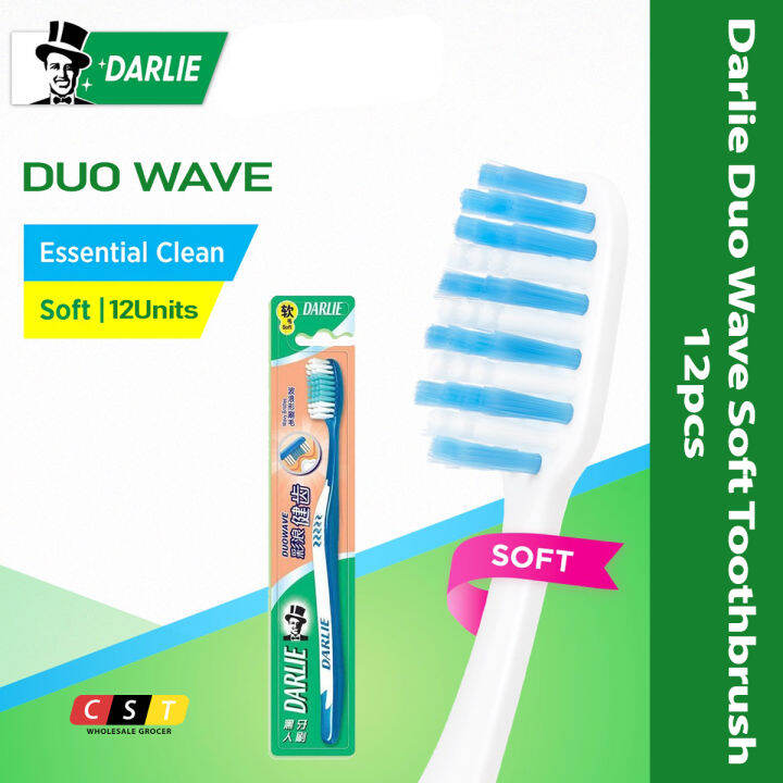 Darlie Duo Wave Soft Toothbrush 12pcs | Lazada