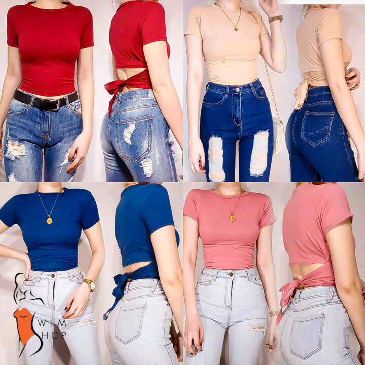 SS Lisa Top Sexy Backtie Croptop | Lazada PH