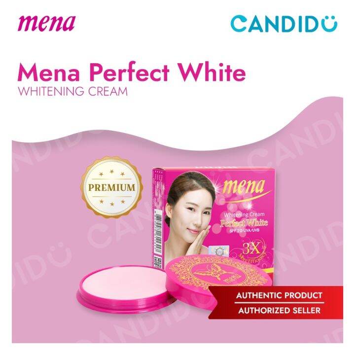 Mena Perfect White Premium Whitening Anti-aging Cream with SPF 20 UVA ...