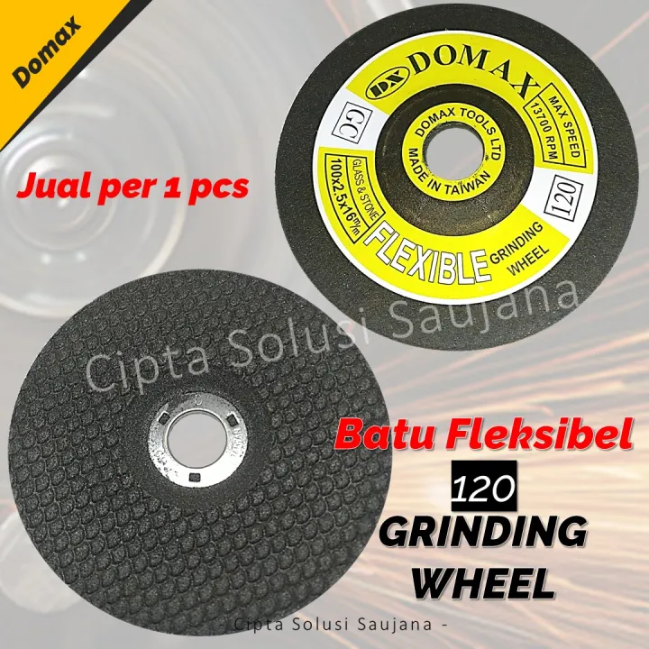 BATU FLEKSIBEL DOMAX GC 120 BATU GRINDA POLES KACA KERAMIK MARMER GRANIT FLEXIBLE GRINDING WHEEL ...