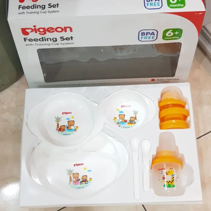 Pigeon Feeding Set Mini / Training Cup System - Set Makan Bayi | Lazada ...