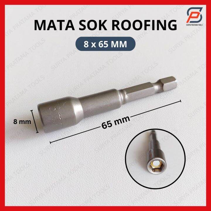 MATA SOK ROOFING 8 x 65 mm KUNCI BAUT BAJA RINGAN MAGNETIC BOR 8x65 mm ...