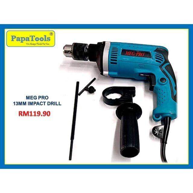 Meg Pro 13mm Impact Drill Blue Lazada
